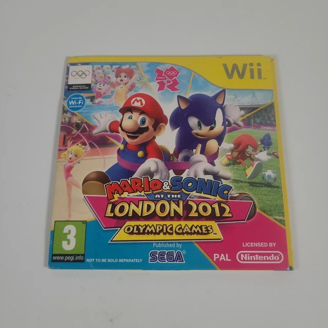 MARIO SONIC LONDON 2012 Olympic Games Nintendo Wii Game PAL Cardboard ...