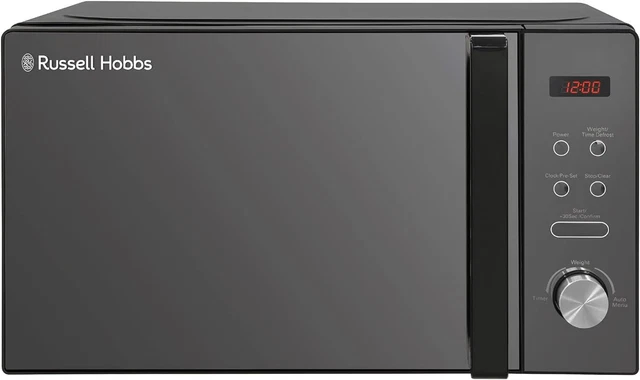 RUSSELL HOBBS RHM2076B 20 Litre 800 W Black Digital Solo Microwave with ...