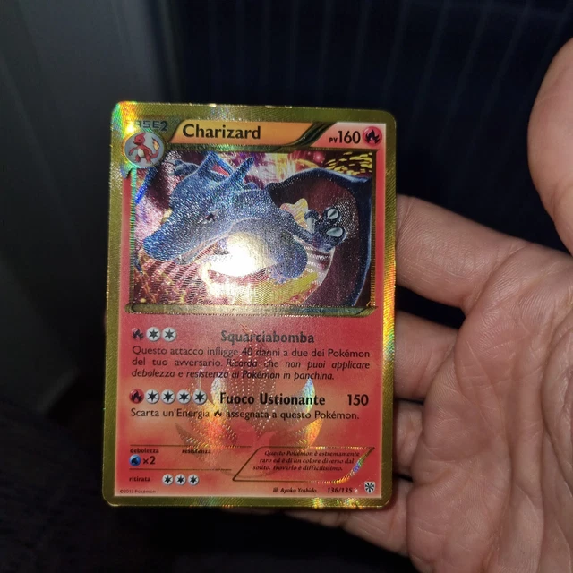 CHARIZARD SHINY GOLD 136/135 Pokemon Plasma Storm Uragano EUR 180,00 ...
