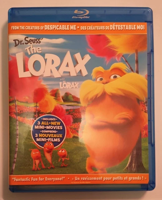 DR. SEUSS THE Lorax Blu-Ray DVD Region 1 Canada USA $5.99 - PicClick CA