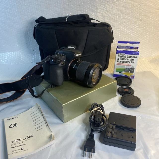 SONY ALPHA A300 10.2MP CCD DSLR Camera W/ DT 3.5-5.6/18-70 .38m/1.3F ...
