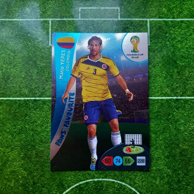 PANINI ADRENALYN FIFA World Cup Brasil 2014. Mario Yepes #331. Fan's ...
