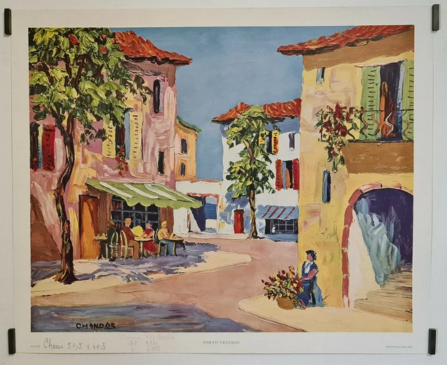 CHANDOS PORTO VECCHIO CIRCA 1950 Lithographie Corse Impressionnisme EUR ...