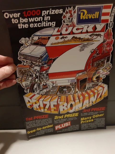 REVELL LUCKY 7 Prize Bonanza Advert Model Kit Leaflet Memorabilia £0.99 ...