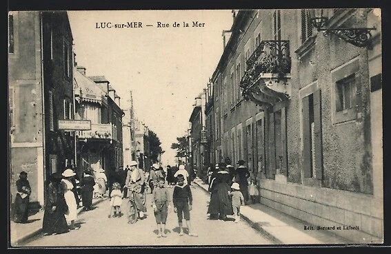 CPA LUC-SUR-MER, RUE de la Mer EUR 7,00 - PicClick FR