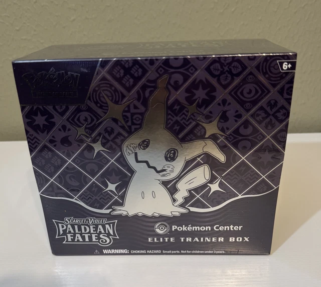 POKÉMON TCG PALDEAN Fates Pokemon Center Elite Trainer Box ETB New ...