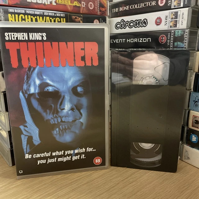 THINNER - BIG Box SAMPLE VHS - Dealer Promo Timecode - NEW & SEALED ...