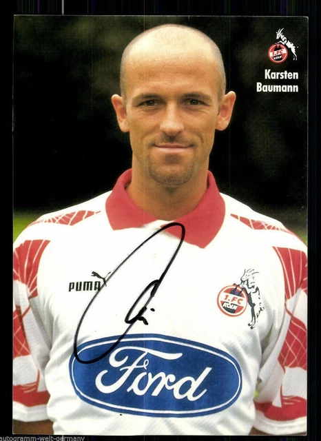 KARSTEN BAUMANN AUTOGRAMMKARTE 1.FC Köln 1996/97 Original Signiert+ A ...