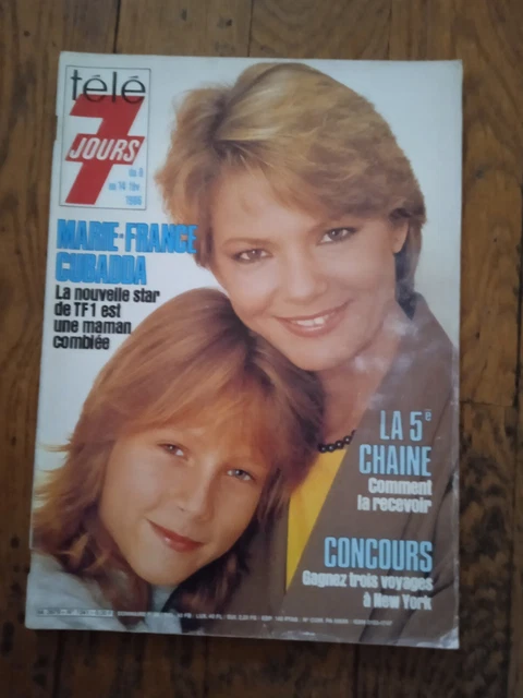 MAGAZINE TÉLÉ 7 jours de 1986 - Marie-France Cubadda EUR 5,00 - PicClick FR