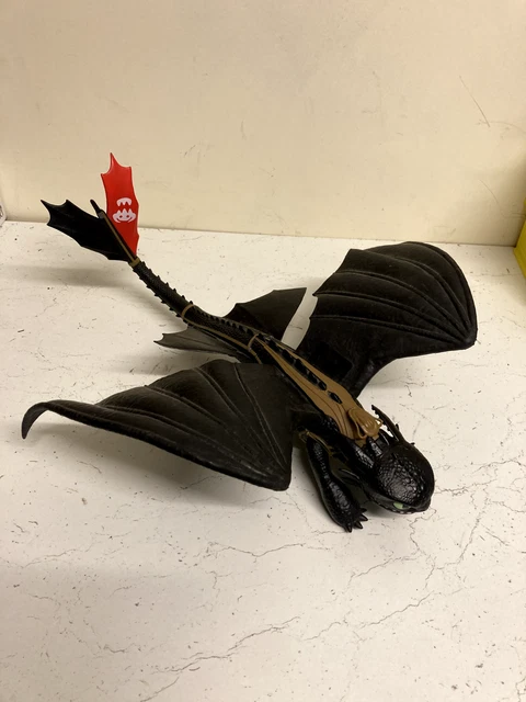 TOOTHLESS NIGHT FURY Figure Dreamworks How to Train Your Dragon Toy £14 ...