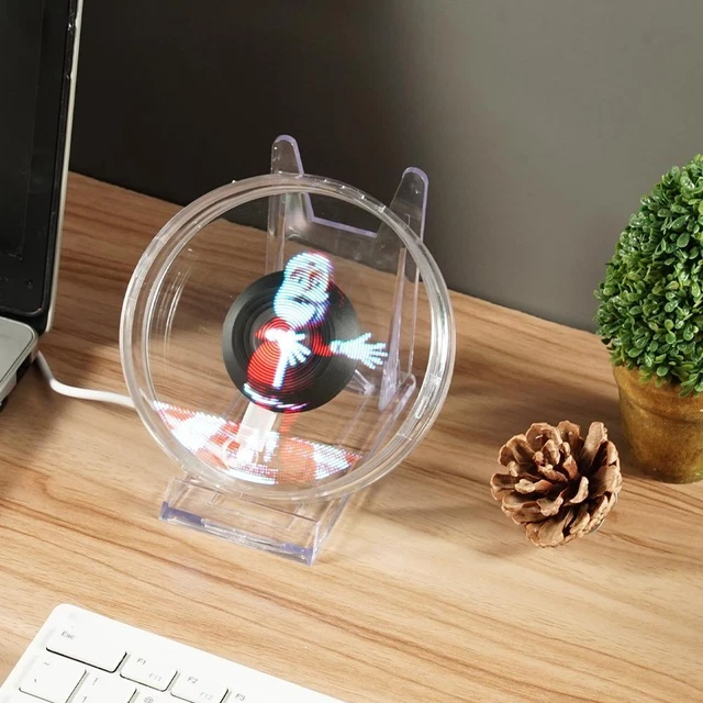 3D DESKTOP LED Hologram Fan Holographic Projector Advertising w/ Cover I1 A3X5 $43.71 - PicClick AU