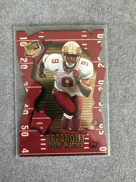 2000 PRESS PASS Breakout RC Insert #BO1 Peter Warrick FSU Football Card ...