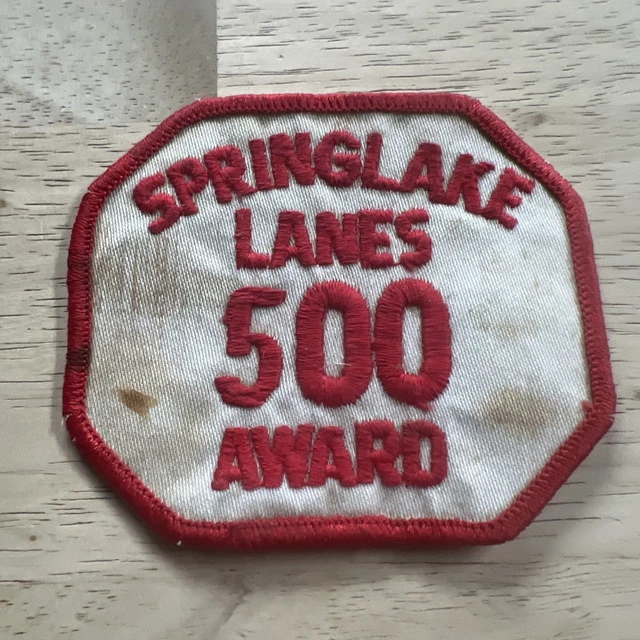 VINTAGE SPRINGLAKE BOWLING 🎳 Lanes 500 Award Patch $4.24 - PicClick CA