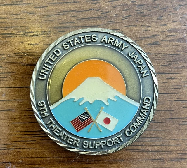 US ARMY JAPAN 9th Theater Support Command Challenge Coin £17.89 ...