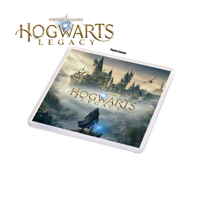 HOGWARTS LEGACY GAME Box Art Style Plastic Drinks Coaster Double Sided ...