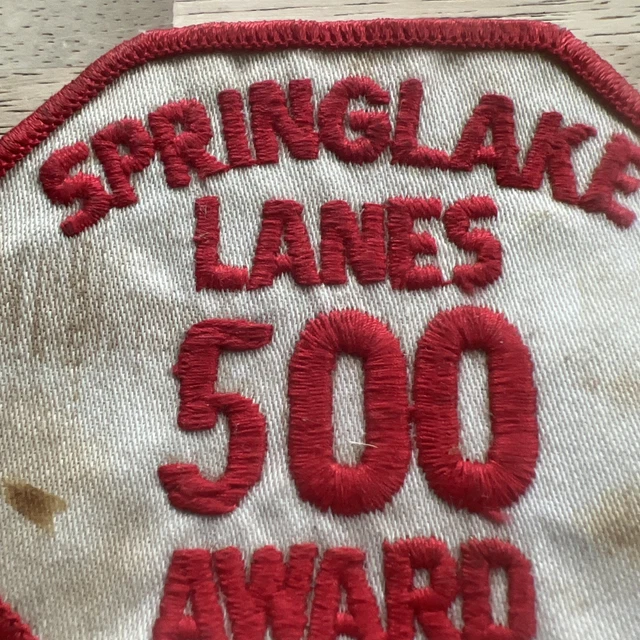 VINTAGE SPRINGLAKE BOWLING 🎳 Lanes 500 Award Patch $4.24 - PicClick CA