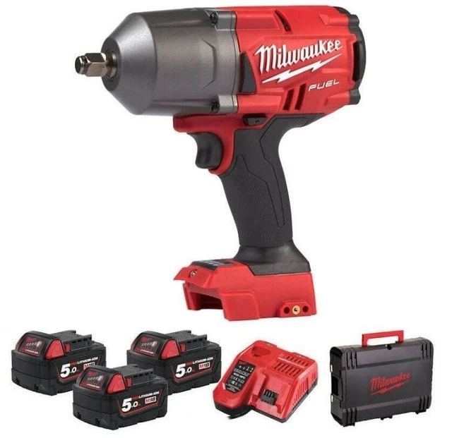 MILWAUKEE M18 ONEFHIWF12-503X FUEL One Key 1/2" Impact Wrench AND X3 ...