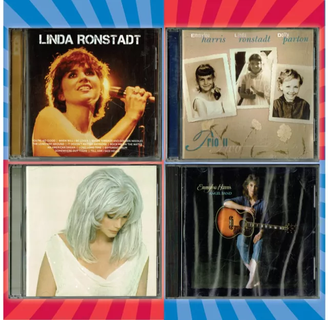 “DOLLY PARTON” + “Emmylou Harris” + “Linda Ronstadt” Cd 4 Pack - Great ... “DOLLY PARTON” + “Emmylou Harris” + “Linda Ronstadt” Cd 4 Pack - Great ...