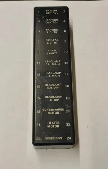 ROVER P5 3 Litre MK3 Fuse Box Cover/Lid, Manual/Overdrive Cars VERY ...