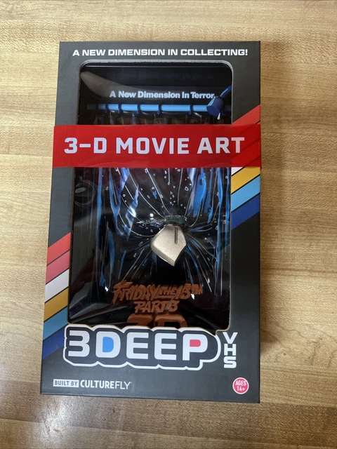 CULTUREFLY 3DEEP VHS Friday The 13th Part 3 3-D Movie Art $18.00 - PicClick