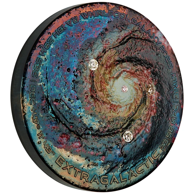 SILBERMÜNZE EXTRAGALACTIC MIT Diamanten 2025 - Patina Finish - 5 Oz AF ...