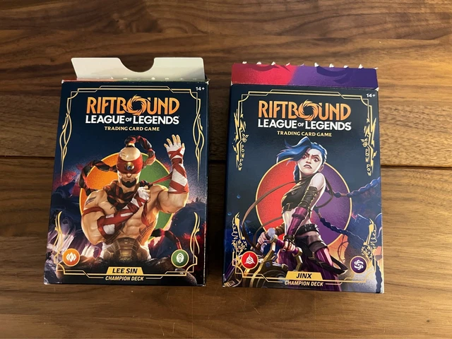 RIFTBOUND CHAMPION DECKS - Jinx & Lee Sin: No Packs £35.52 - PicClick UK