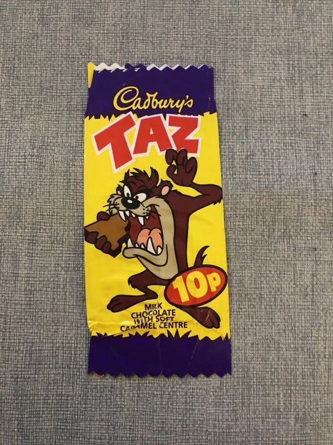 VINTAGE CADBURYS TAZ Chocolate Bar Wrapper 1996 £2.30 - PicClick UK