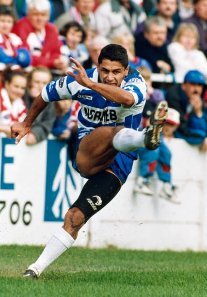 FRANO BOTICA OF Wigan rugby league in action against Leigh on 4th - Old ...