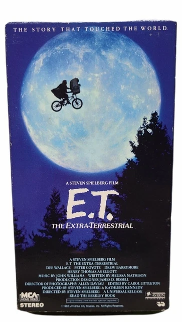 ET VHS VTG 1988 MCA Video The Extra-Terrestrial Movie E.T. - NO BARCODE ...