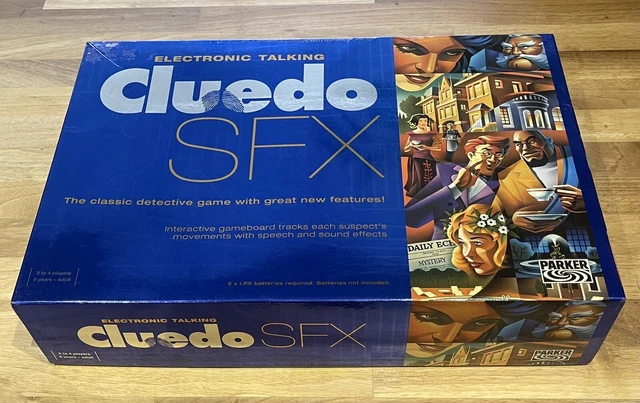 CLUEDO SFX ELECTRONIC Talking Detective Family Board Game PARKER ...