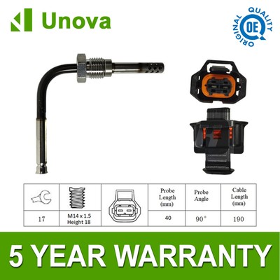 EXHAUST GAS TEMPERATURE Sensor Unova Fits Captiva Antara 2.0 CDTi 2.0 D ...