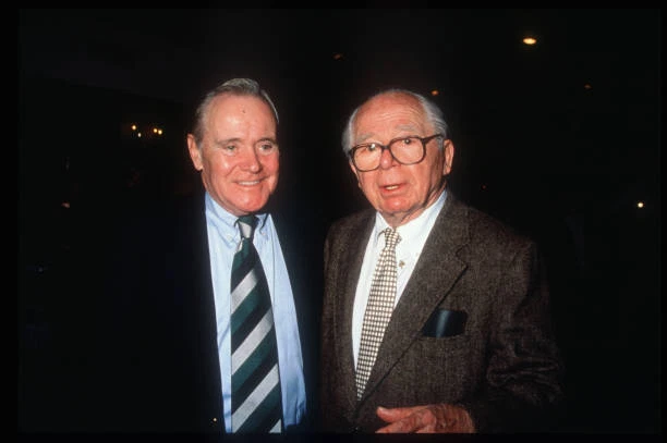 ACTOR JACK LEMMON stands with Career Achievement recipient Billy .. Old ...