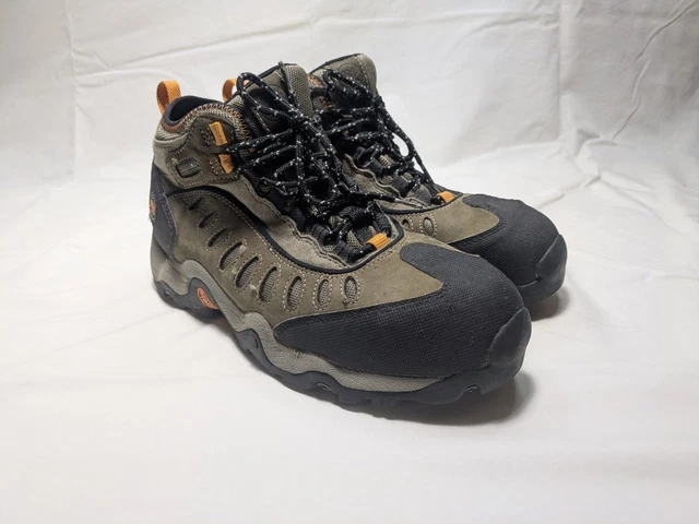 TIMBERLAND PRO MUDSLINGER Steel Toe Work Boots Men's Olive Suede ...