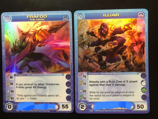 CHAOTIC SUPER RARE Illiar And Frafdo The Hero Cards $17.22 - PicClick