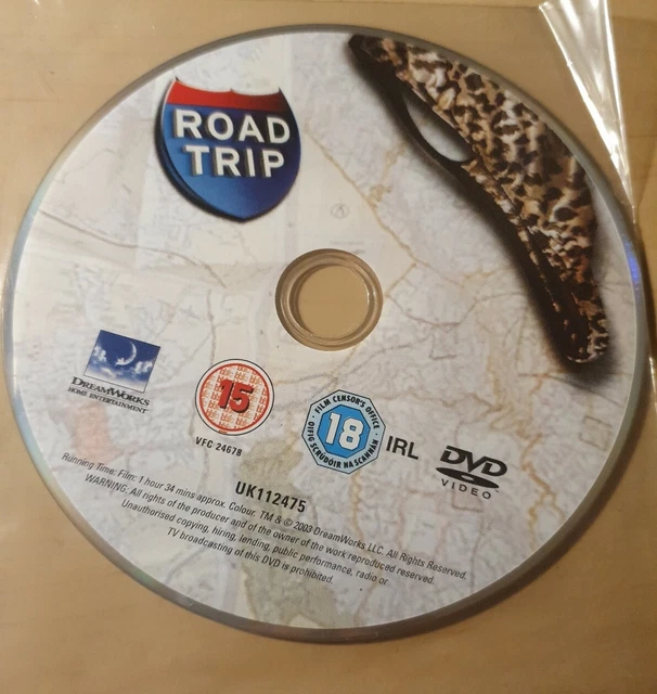 ROAD TRIP (2000) adventure Comedy DVD-ROM Video - Films CD Disc Only D1.069 £1.99 - PicClick UK