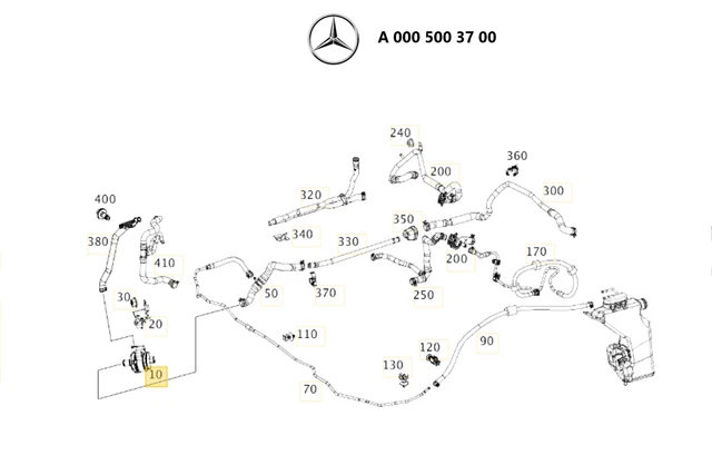 ORIGINAL MERCEDES-BENZ A0005003700 Wasserumwälzpumpe A169 V177 W205 ...
