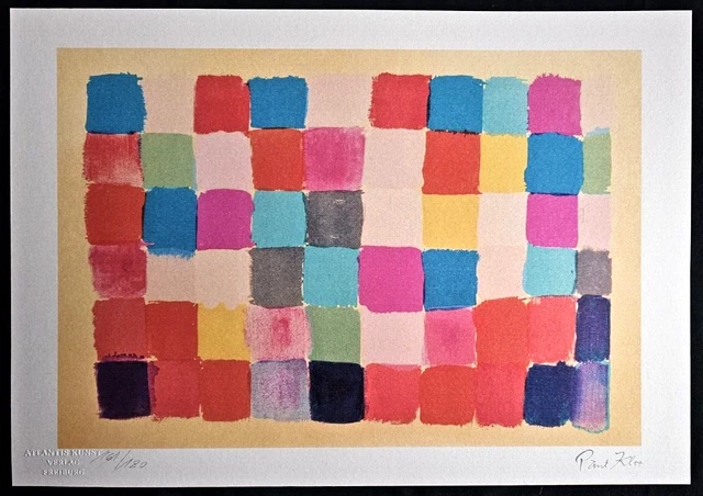 PAUL KLEE LITHOGRAPHIE COA Original Nummeriert (Piet Mondrian.le ...