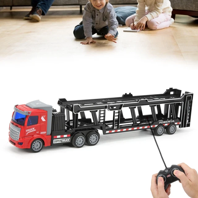CHILDREN REMOTE CONTROL Trailer Truck Detachable Flatbed SemiTrailer ...