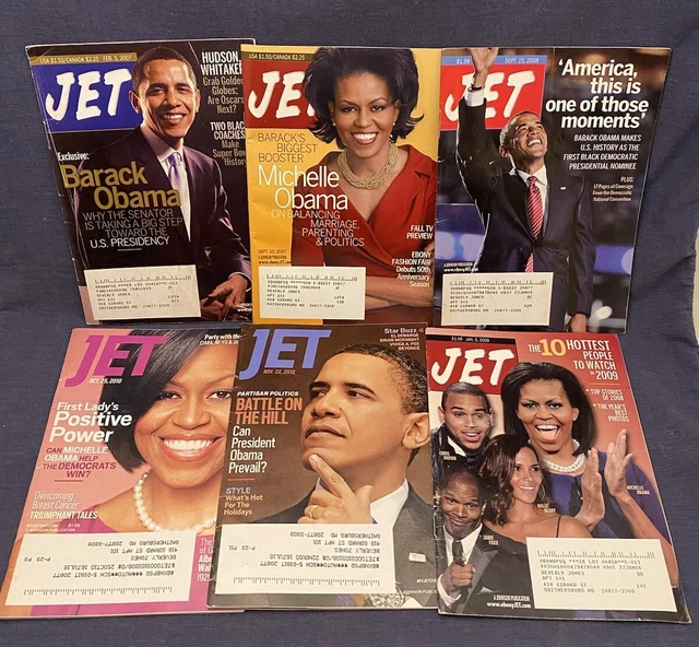 JET MAGAZINE LOT Barack & Michelle Obama President Black Americana ...