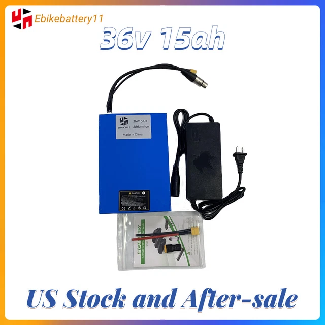 36V 15AH 800W Lithium Li-ion Ebike Battery Pack Electric Bicycles 3A ...
