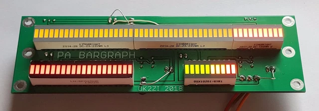 80 LED BARGRAPH (50+20+10 LED) Leiterplatte PCB fuer PA EUR 9,90 ...