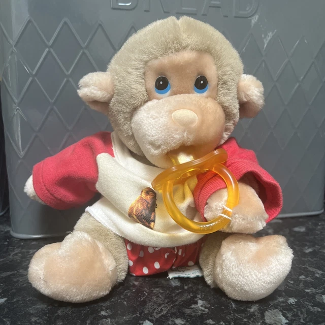 RARE VINTAGE MONKEY BEAR PLUSH TOY RUSS BERRIE BABY CHEE CHEE WITH ...