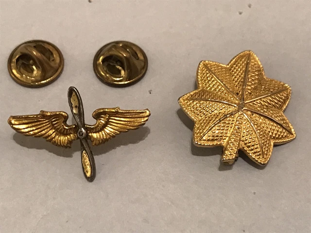 WW2 1940S GENUINE US Army Air Force Officers Aviation BOS & Major Rank ...