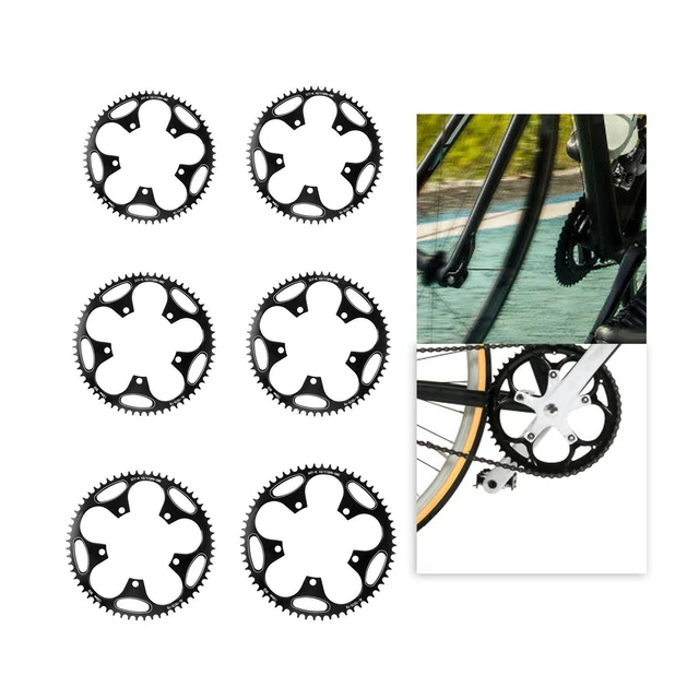 FAHRRAD SCHMAL BREIT Kettenblatt Ritzel 130mm BCD Aluminium für ...