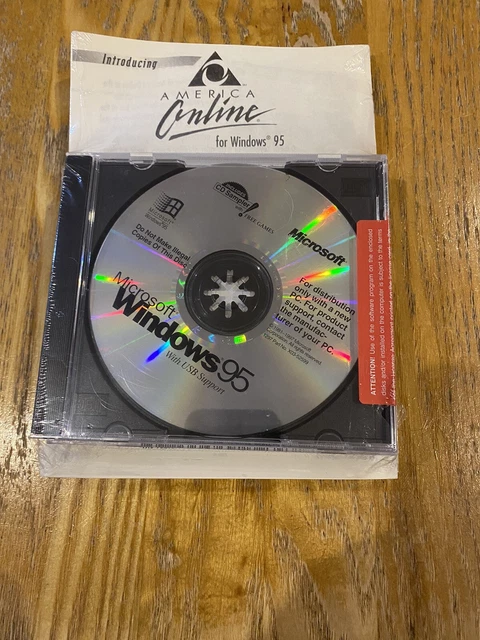 MICROSOFT WINDOWS 95 - Install CD, Certificate of Authenticity, Product ...
