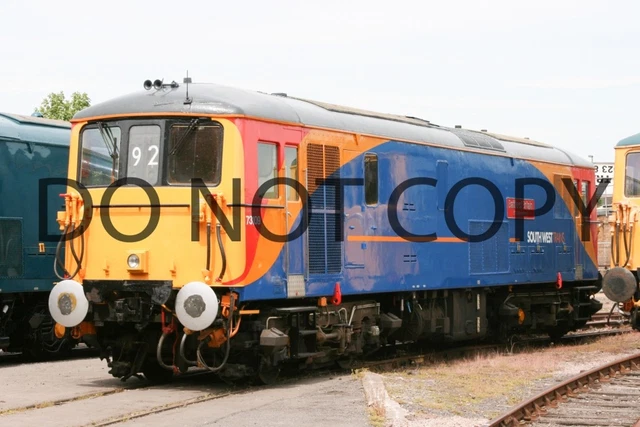 UK DIESEL TRAIN Railway Photograph Of Class 73 73109 Loco. Rm73-81 £1. ...