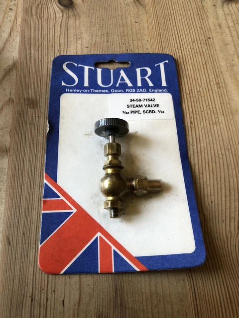 STUART STEAM VALVE 5/32 Pipe SCRD 3/16 New Old Stock Sealed £21.51 ...