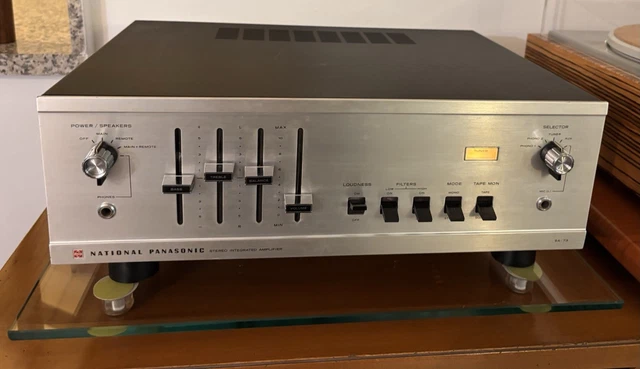 NATIONAL PANASONIC SA-73 Integrated stereo amplifier (1970 -1972) EUR ...