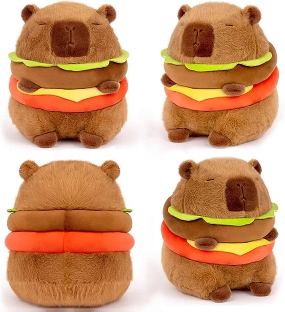 30CM CAPYBARA BURGER Plush, Cute Capybara Burger Plush,Hamburger ...