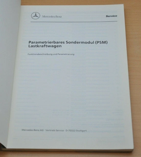 MERCEDES BENZ PARAMETRIERBARES Sondermodul PSM Lastkraftwagen ...